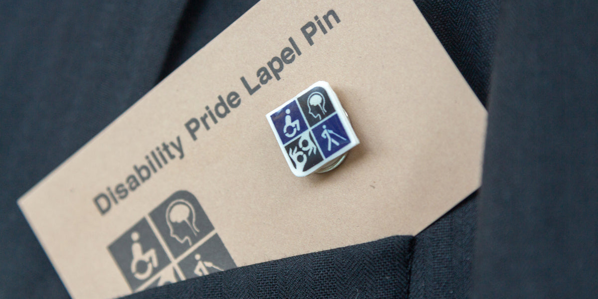 Disability Pride Lapel Pin with Magnetic Back from Disability Lab ...