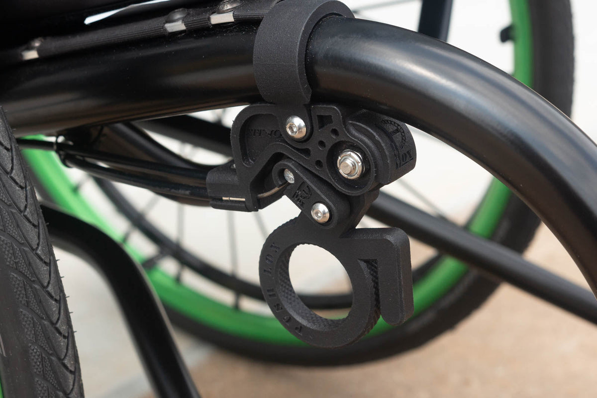 PUSH LOX One-Handed Wheelchair Locking System — Wheelchair Bearings
